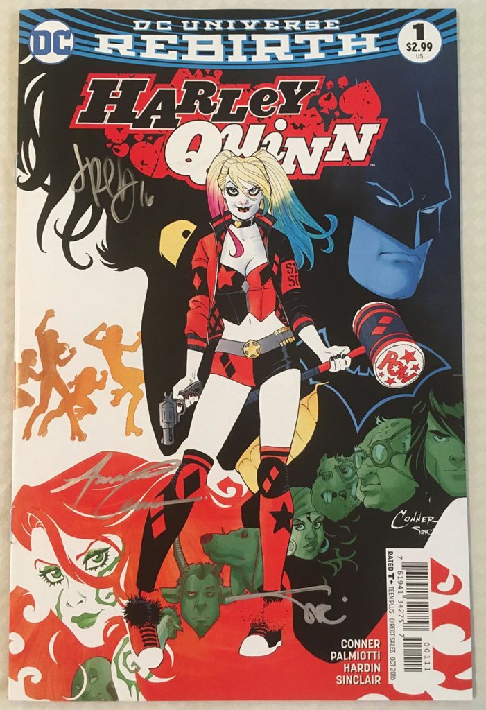 Harley Quinn Rebirth # 1 SIGNED Amanda Conner Jimmy Palmiotti ...