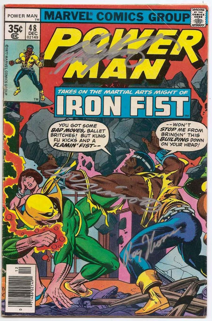 Power Man # 48 1st Luke Cage & Iron Fist Team Up SIGNED - Brooklyn ...