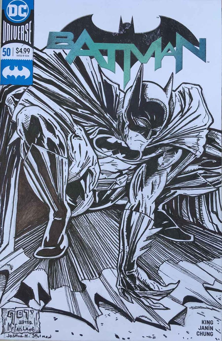 Todd McFarlane Original Sketch cover Homage Comic Art - Brooklyn Comic Shop