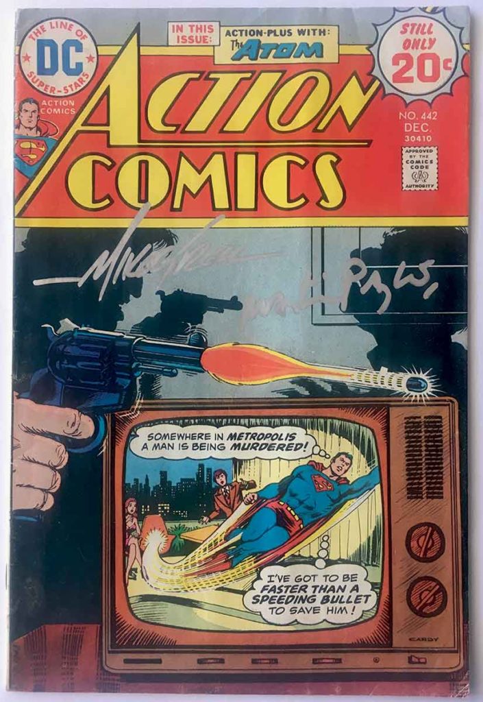 ACTION COMICS # 442 (1974) signed Mike Grell & Martin Pasko - Brooklyn ...